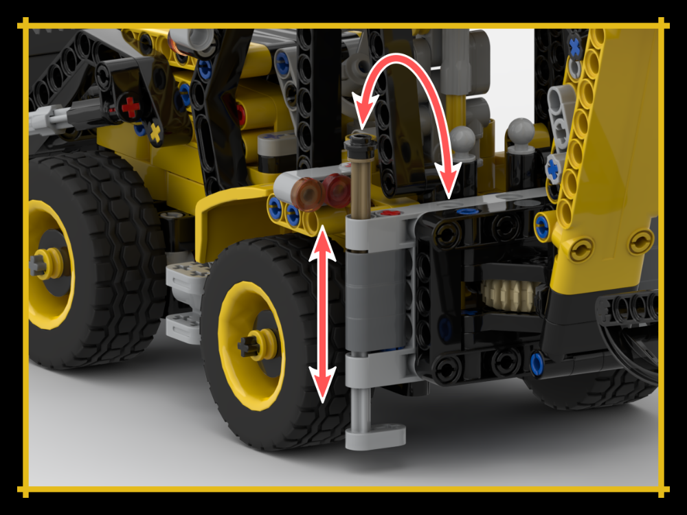 LEGO MOC 42108 Backhoe Loader by BrickBash | Rebrickable - Build with LEGO
