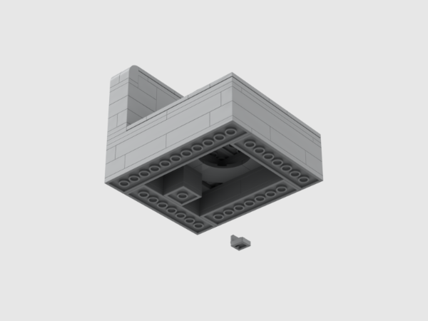 LEGO MOC Up-Scaled 1x1 Bracket Plate by imLeo | Rebrickable - Build ...