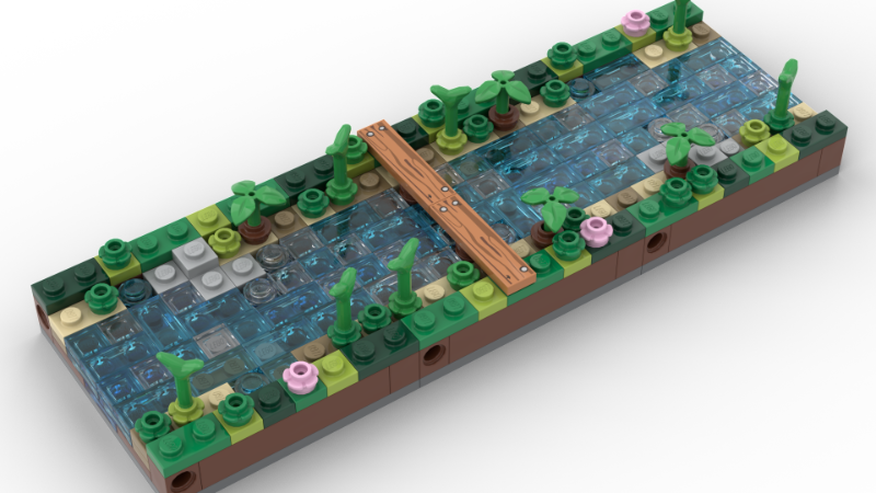 LEGO MOC Microscale River Modules 8x8 Part1 by Glorfinkel | Rebrickable ...