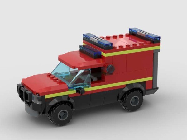 LEGO MOC Fire Station Ambulance by RKMike296 | Rebrickable - Build with ...