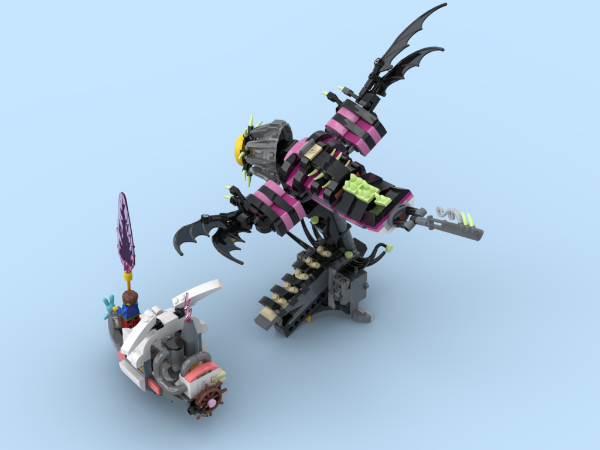 LEGO MOC a duel with the Flying Nightmare by EVA001 | Rebrickable ...