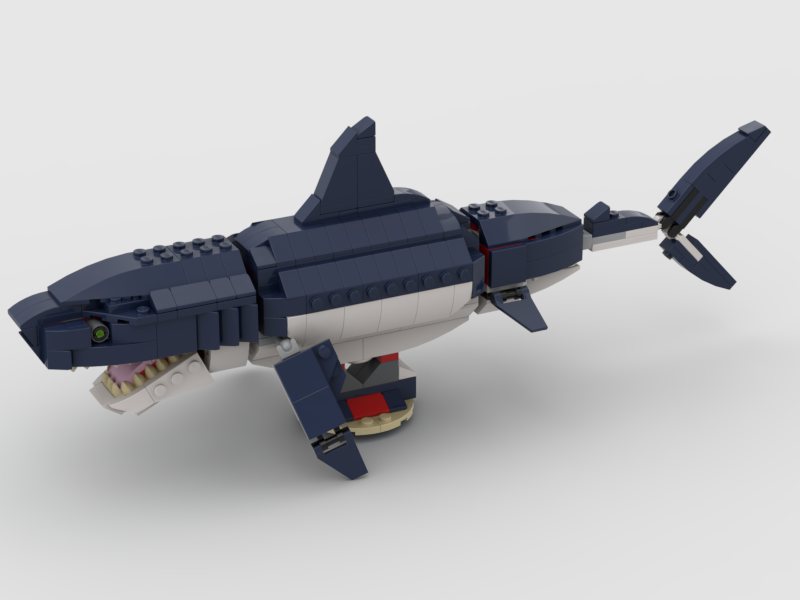 LEGO MOC-235973 Great white shark 31088x3 by IdeasBricks | Rebrickable ...
