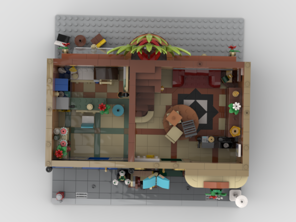 LEGO MOC Book shop and El Cubo Fine Art Cafe, Alternate build of Lego ...