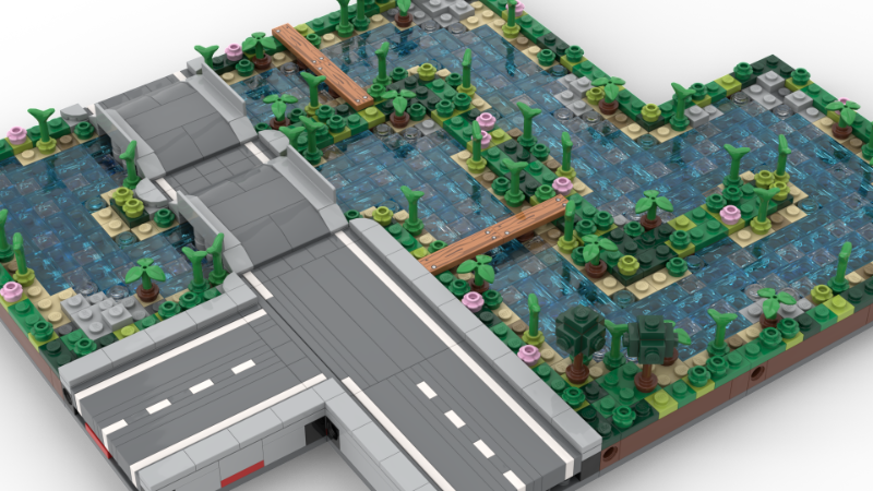 LEGO MOC Microscale River Modules 8x8 Part2 by Glorfinkel | Rebrickable ...