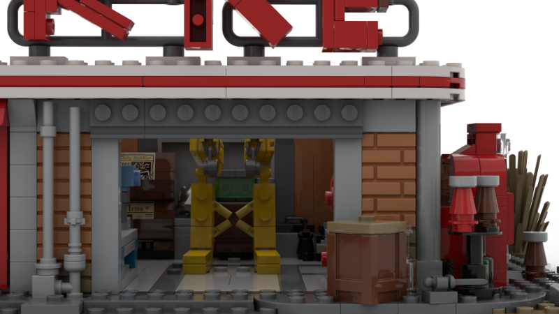 LEGO MOC Fallout 4 Red Rocket Truck Stop by Texta217 | Rebrickable ...