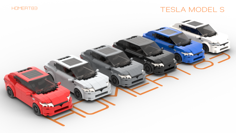 LEGO MOC-177020 Tesla Models S, 3, X, Y by homert83 | Rebrickable ...