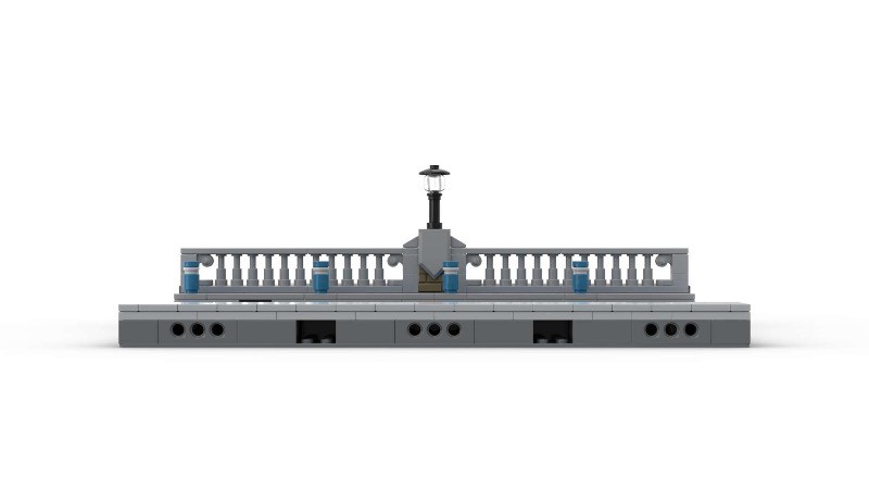 LEGO MOC MILS Modified 32x32 Road Module, Straight with Bicycle Lane ...