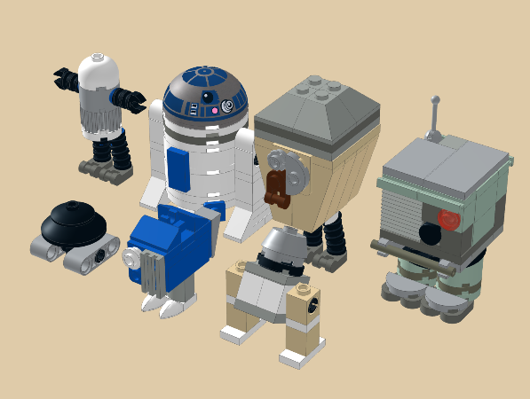 LEGO MOC SW Minidroids-Part I by PedroJ | Rebrickable - Build with LEGO