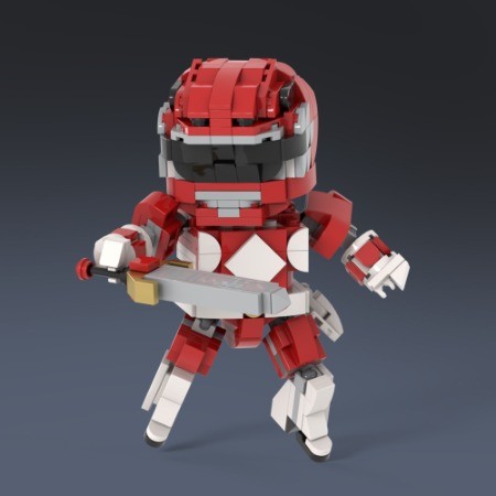 LEGO MOC-165490 SD RED RANGER by choi_dambaek | Rebrickable - Build ...