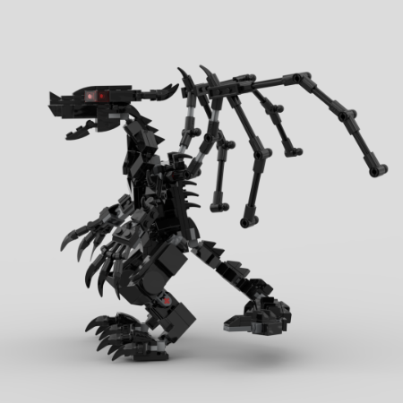 LEGO MOC red eyes black dragon by 2slaughter1 | Rebrickable - Build ...
