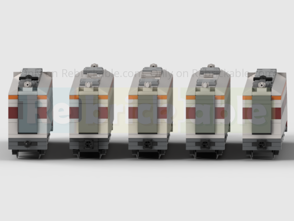 LEGO MOC-192862 4-Wide Class 800/801 'Azuma' Five Carriage High Speed ...