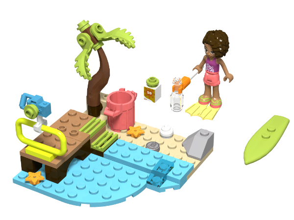 LEGO Set 30635-1 Beach Cleanup (2023 Friends) | Rebrickable - Build ...