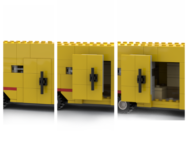 LEGO MOC DHL Delivery car by CreatorExpert | Rebrickable - Build with LEGO
