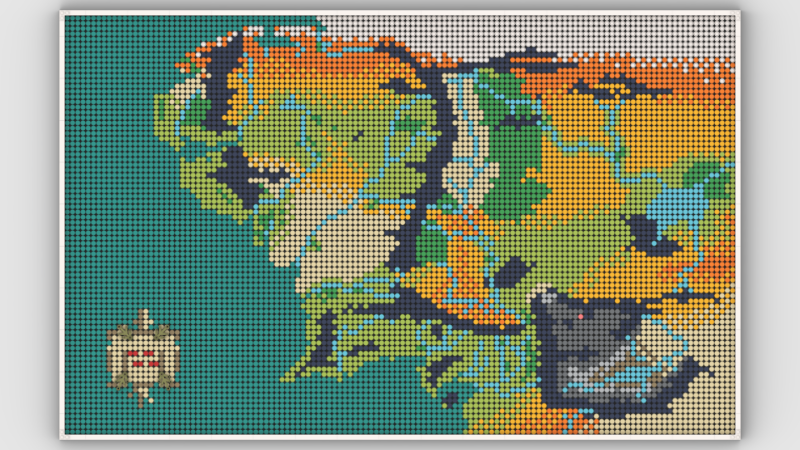 LEGO MOC Map of Middle Earth by tcep211 | Rebrickable - Build with LEGO