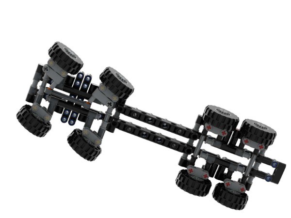 LEGO MOC 10-grid Simulated off-road truck chassis by One big turnip ...