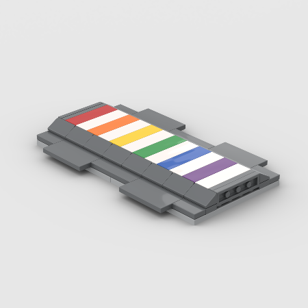 LEGO MOC Rainbow Crosswalk by JayRoonBricks | Rebrickable - Build with LEGO