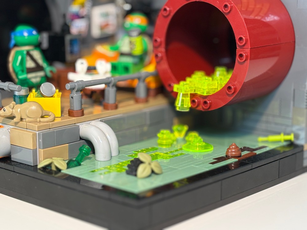 LEGO MOC-239220 TMNT Lair Sewer MOC by medievalbricker | Rebrickable ...