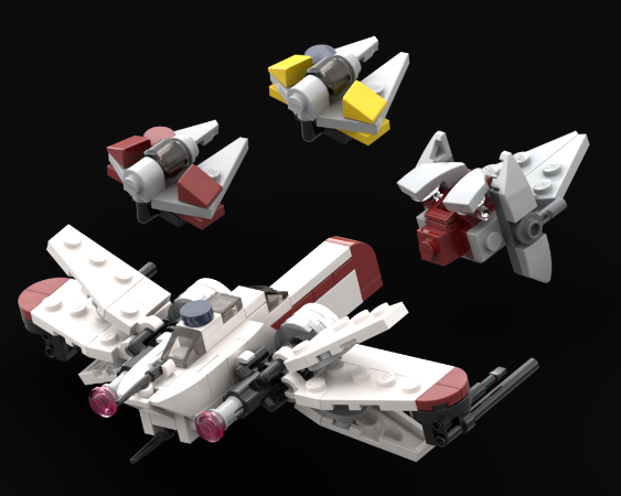 LEGO MOC-194185 Battle of Coruscant Starfighter Pack by DarthSchrader ...