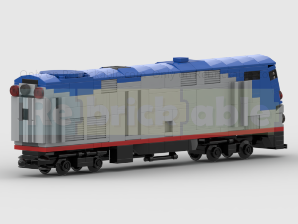 LEGO MOC 4-Wide Am Trak P42DC GE Genesis Diesel Locomotive by Andy Ps ...