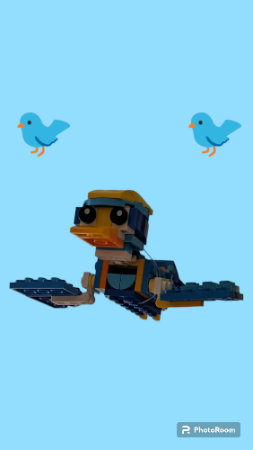 LEGO MOC blue bird by LegoGirl14 | Rebrickable - Build with LEGO