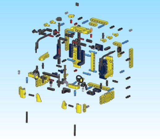 LEGO MOC Flatbed Trailer Truck For Counter Weight Transport by marthart ...