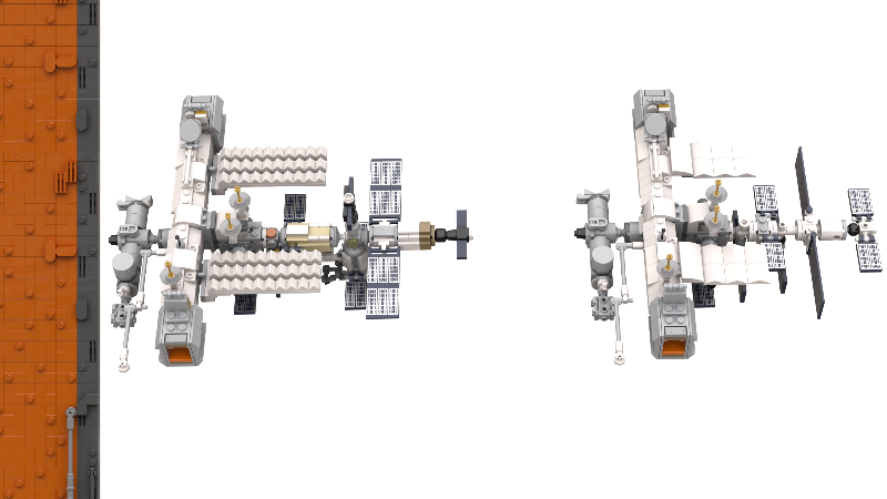 LEGO MOC ISS Upgrade (Russian modules and radiators) by NightHawk11991 ...