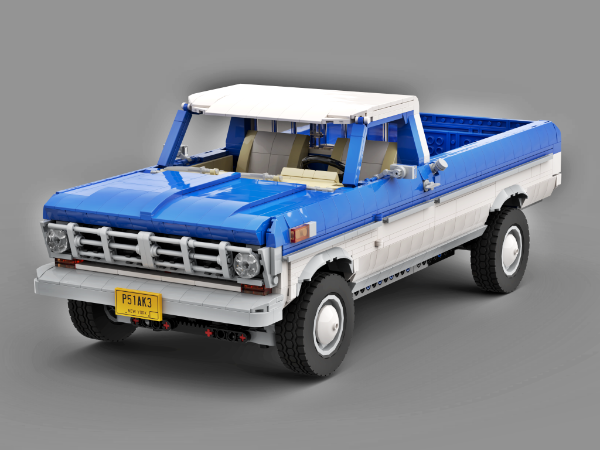 LEGO MOC Ford F100 1972 - blue version by syzygy87 | Rebrickable ...
