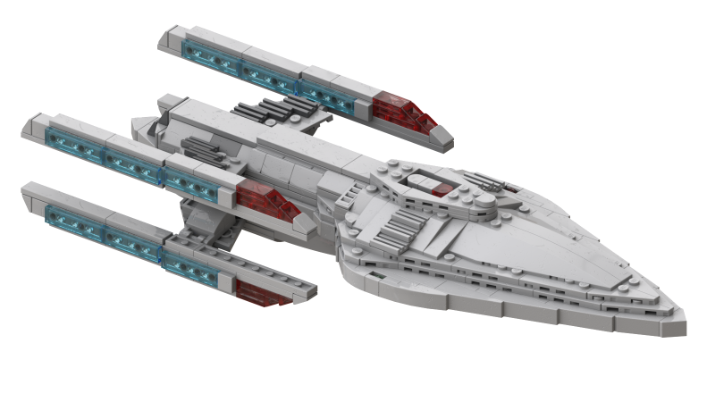 LEGO MOC USS Prometheus by hyphencubed | Rebrickable - Build with LEGO