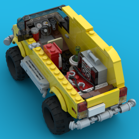 LEGO MOC Offroad Thunder Van by Wacky | Rebrickable - Build with LEGO