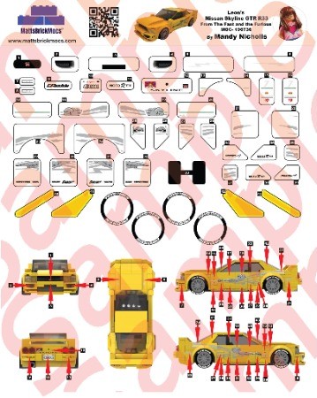 LEGO MOC Leon's Nissan Skyline GT-R R33 the Fast and the Furious by ...