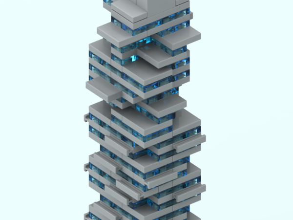 LEGO MOC-180294 Jenga Tower, 56 Leonard Street, New York, 1:800 Scale ...