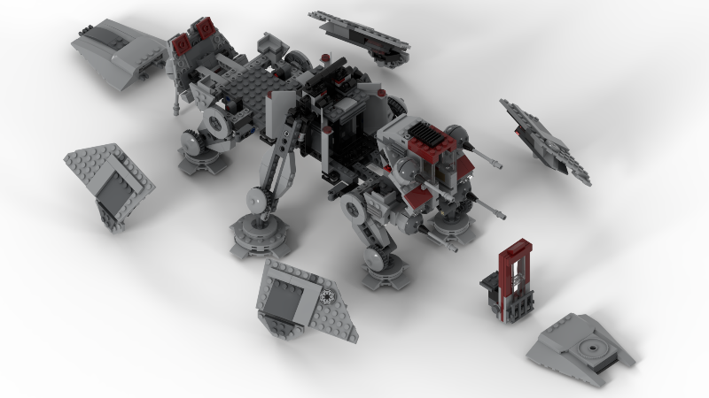 LEGO MOC Modified AT-TE by Nook Bricks | Rebrickable - Build with LEGO