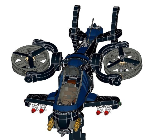 LEGO MOC Orca Combat Helicopter by PANOS82 | Rebrickable - Build with LEGO