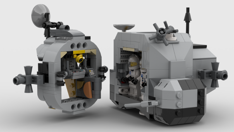 LEGO MOC NASA Apollo 11 LM Realism mod-Ascent Stage v1.0 by DadBricks ...