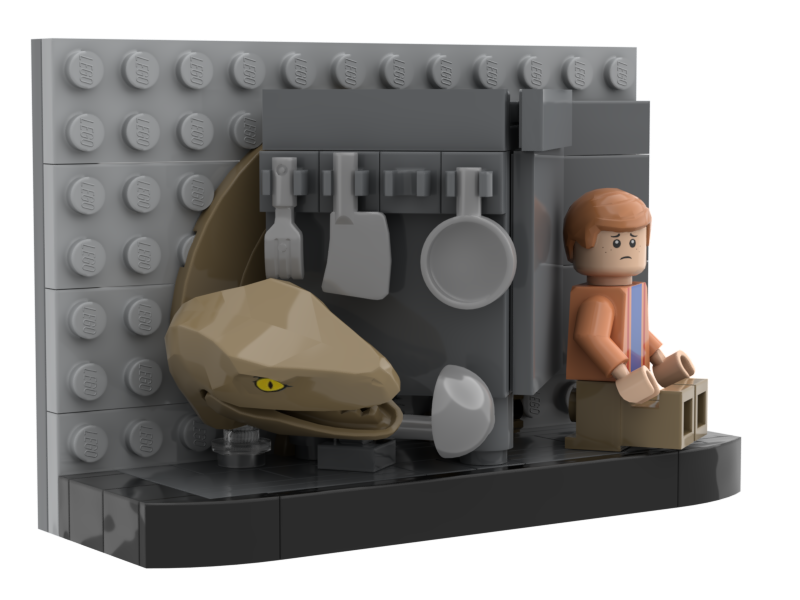 LEGO MOC-243615 Jurassic Park - Velociraptor Kitchen Attack TV Scene by ...