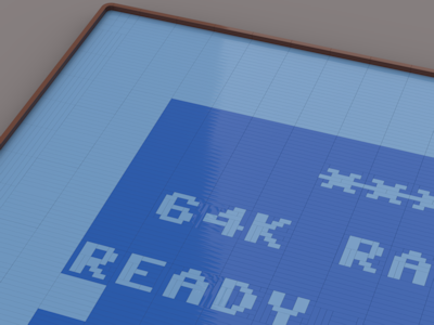 LEGO MOC Giant C64 Startscreen with frame on 8x8 modules / Riesiger C64 ...