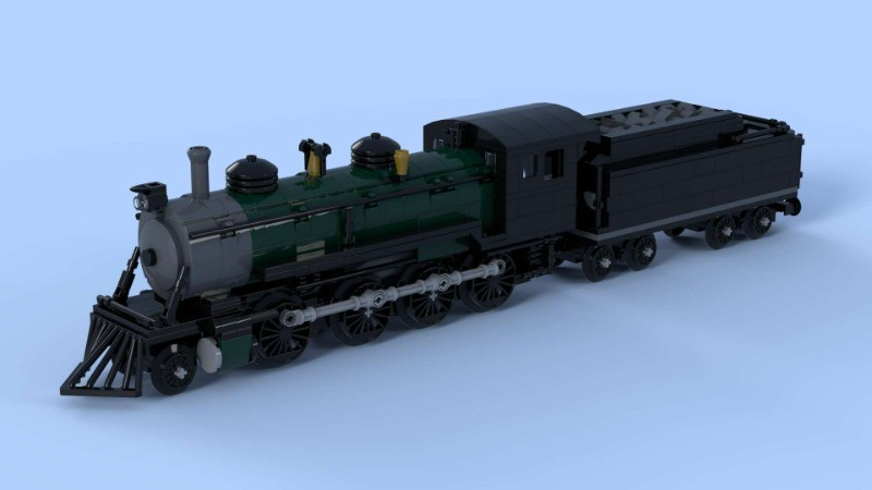 LEGO MOC American 2-8-0 Steam Locomotive by C0NN3RY | Rebrickable ...