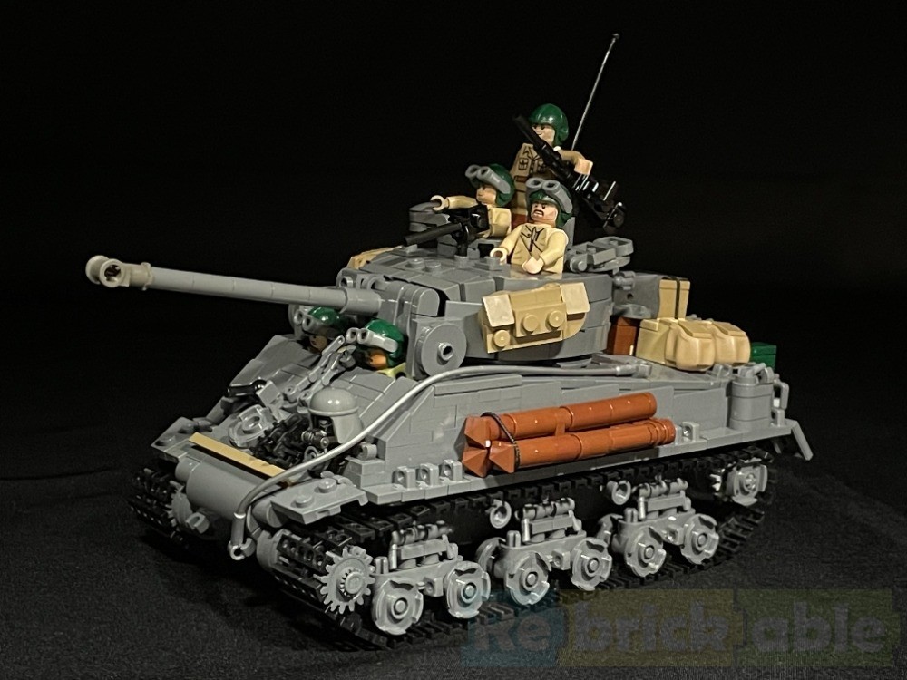 LEGO MOC-248644 M4A3E8 Sherman "Fury" by lukemocs | Rebrickable - Build ...