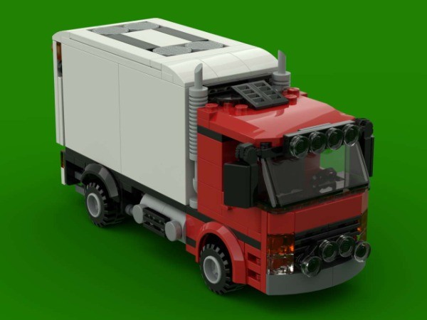 LEGO MOC container/isothermal truck by Snorri666 | Rebrickable - Build ...