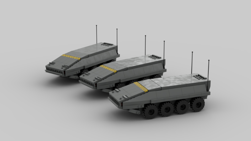 LEGO MOC Futuristic APC (stock) by Futurism_Lego | Rebrickable - Build ...