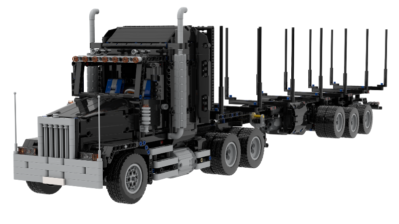 LEGO MOC RC Log Trailer by clemz_mocs | Rebrickable - Build with LEGO