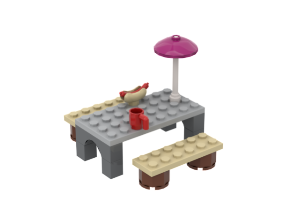 LEGO MOC BYGGLEK Picnic table by WafityYT | Rebrickable - Build with LEGO
