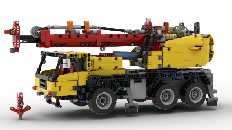 LEGO MOC Wheeled Crane by forder014 | Rebrickable - Build with LEGO
