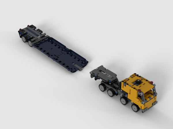 LEGO MOC RGN Lowboy Trailer with Modular Bed (4x 42147 Alternate Build ...