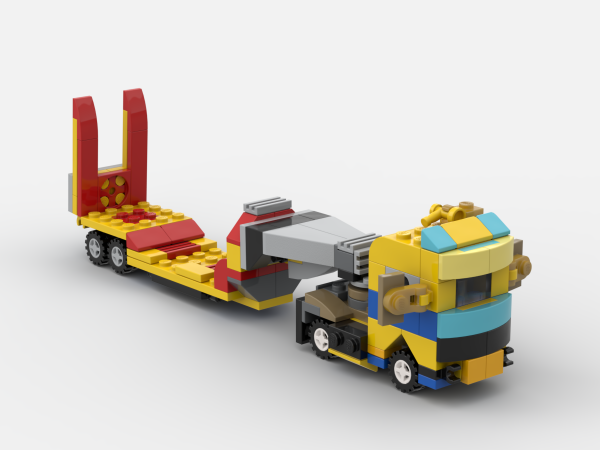 LEGO MOC 11018 Yellow Truck by BrickBash | Rebrickable - Build with LEGO