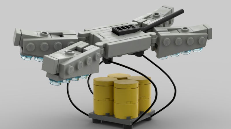 LEGO MOC Futuristic Mini Cargo Drone by Futurism_Lego | Rebrickable ...