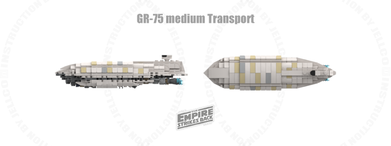 LEGO MOC Micro GR-75 Medium Transport & Ultramicro XW starfighters by ...