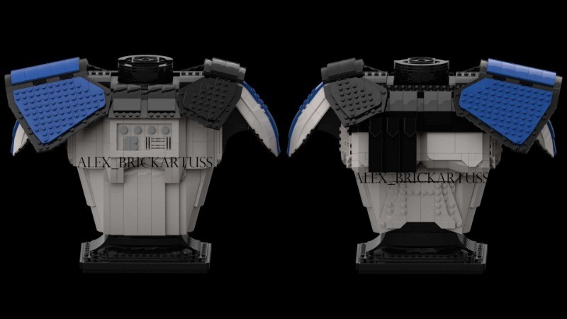 LEGO MOC-205001 Bust Captain Rex by Alex_BricKartuss | Rebrickable ...