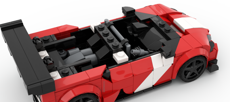 LEGO MOC-187284 Ferari 296 GT3 by KMPMOCS | Rebrickable - Build with LEGO