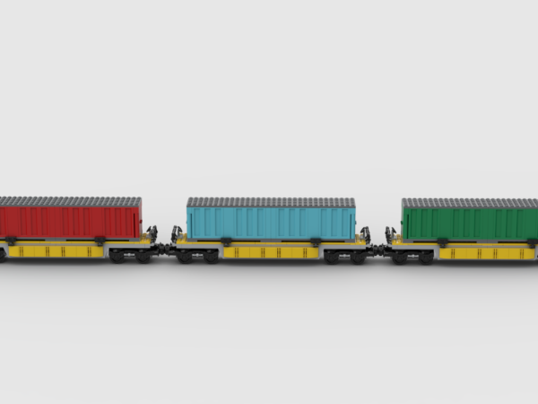 LEGO MOC Container waggon by FloNE | Rebrickable - Build with LEGO